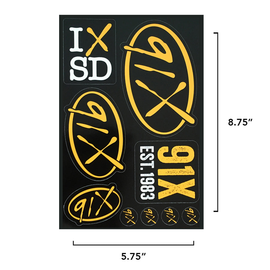 91X Sticker Sheet